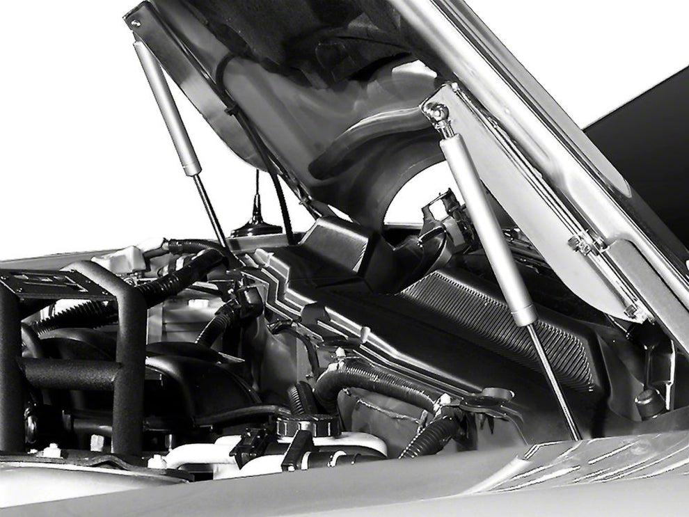 MMD Bolt On Hood Strut Kit; Chrome (05-14 Mustang) – Modern Muscle Design